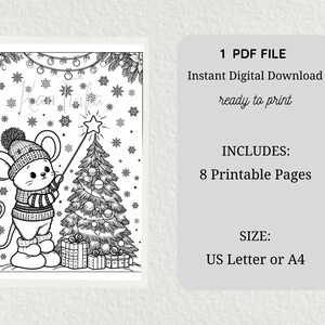 Cute Winter Coloring Pages, Christmas Coloring Page Worksheets ...