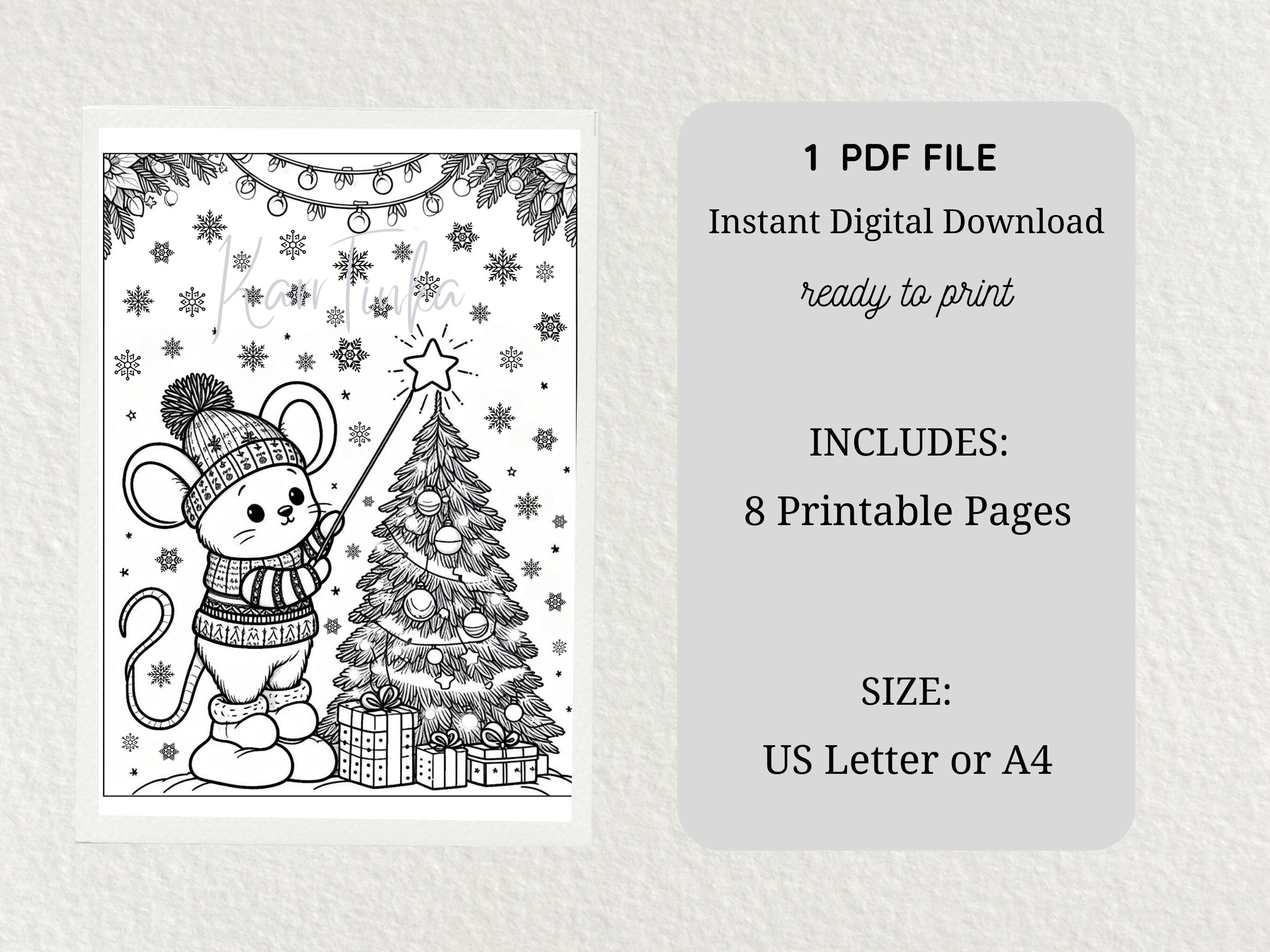 Cute Winter Coloring Pages, Christmas Coloring Page Worksheets ...