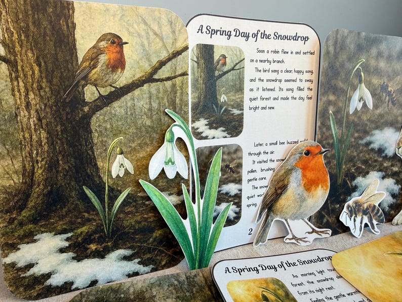 Snowdrop Story Building Prompt Cards, Spring Flower Storytelling ...