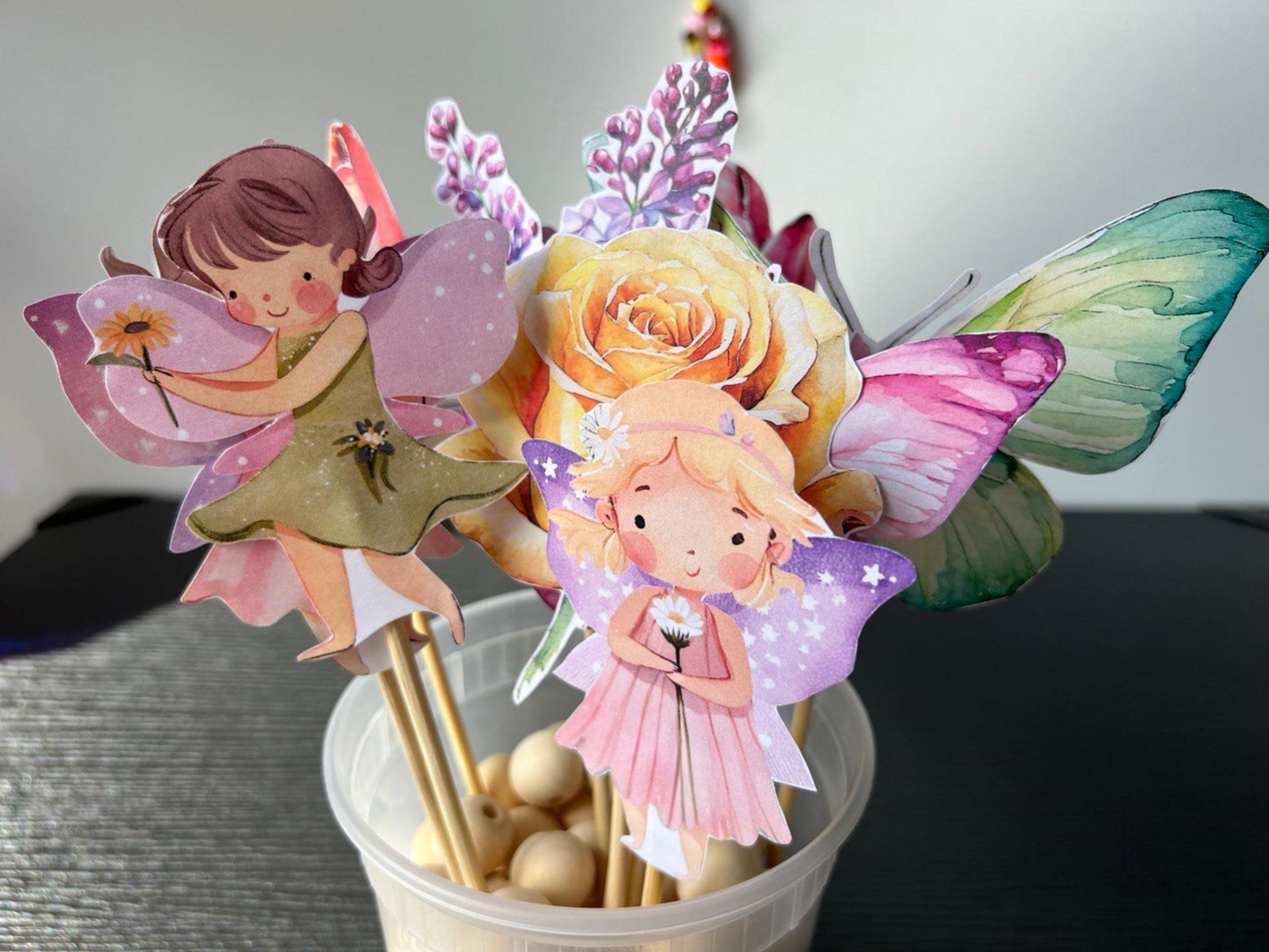 Fairy Craft Pack, Paper Doll Preschool Fine Motor Activity, Butterfly ...