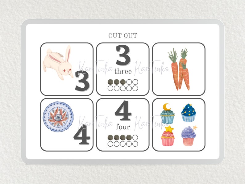 Numbers 1 to 10 Count, Count and Match, Toddler Counting Activity, Preschool Count Game, Learn ...