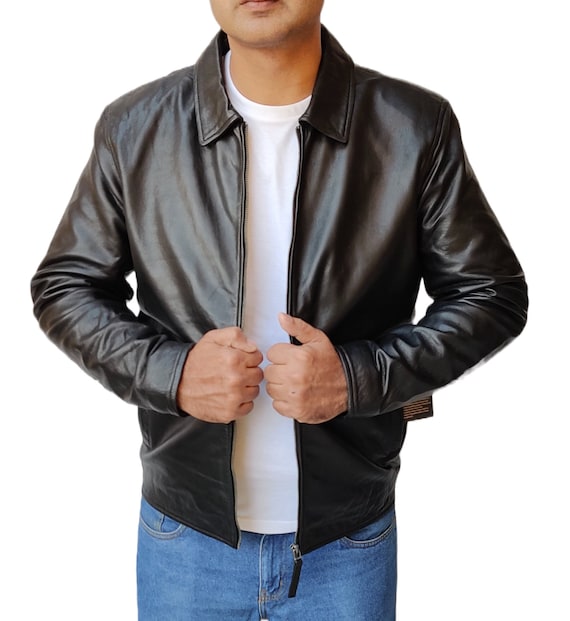 Lambskin leather jacket mens store