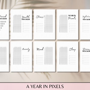 Printable Yearly Bullet Journal Bujo Spread A4 Size Daily Weekly ...