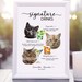 Custom Cat Signature Drink Menu Pet Signature Drink Sign Personalized ...