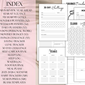 2025 Printable Planner, Habit Tracker, Weekly Tracker, Daily Habit ...