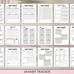 2025 Printable Planner, Habit Tracker, Weekly Tracker, Daily Habit ...
