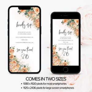 Digital Wedding Invitation, Online Invitation Template, Eco-friendly E ...