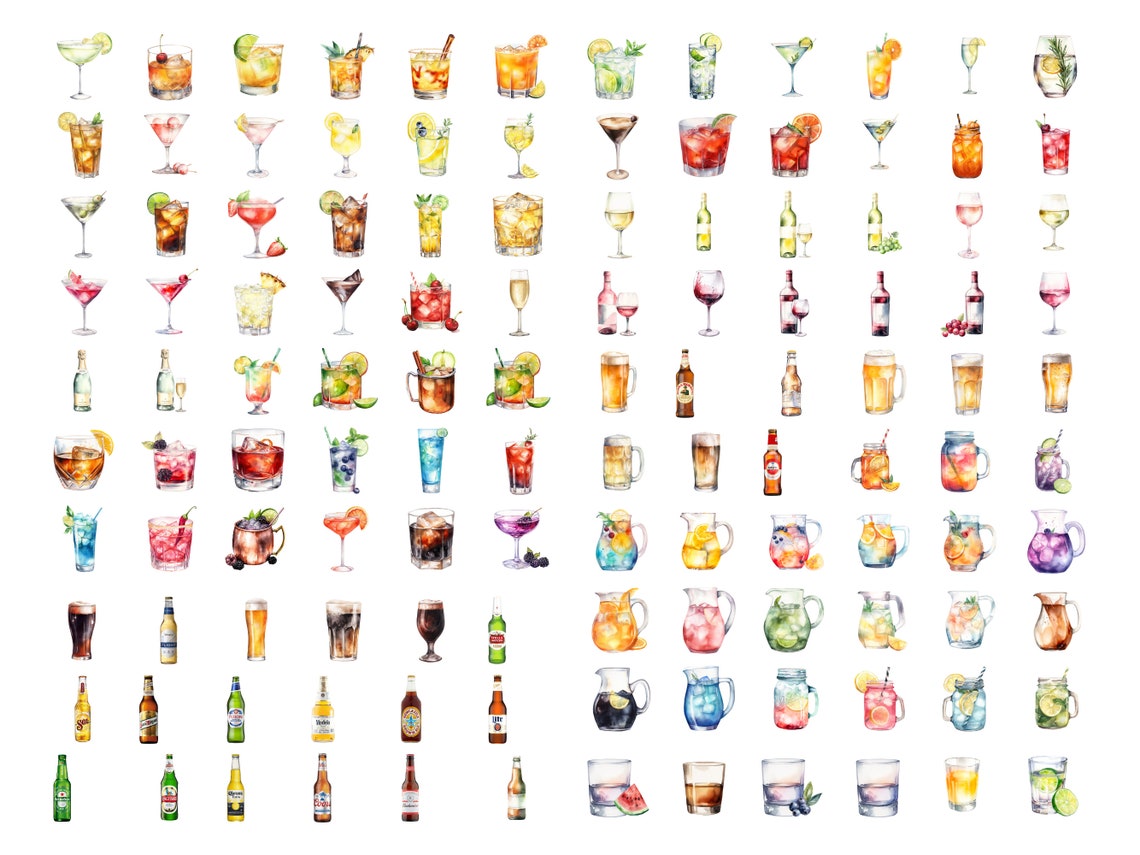 Featured Signature Drink Sign Bar Menu Template Minimalist - Etsy