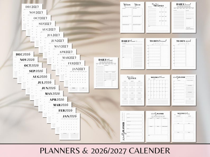 Editable Printable Bullet Planner Bujo Printables Bujo Spread Journal ...