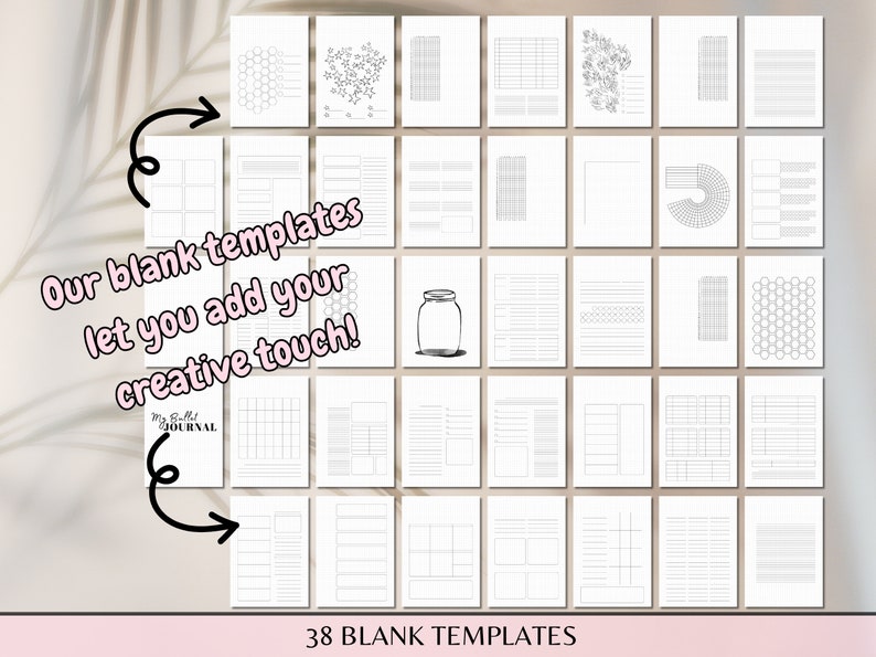Printable Yearly Bullet Journal Bujo Spread A4 Size Daily Weekly ...