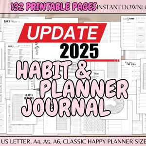 2025 Printable Planner, Habit Tracker, Weekly Tracker, Daily Habit ...