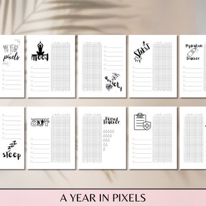 Editable Yearly Bullet Journal Templates Bujo US Letter A4 A5 A6 ...