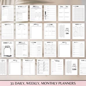 2025 Printable Planner, Habit Tracker, Weekly Tracker, Daily Habit ...