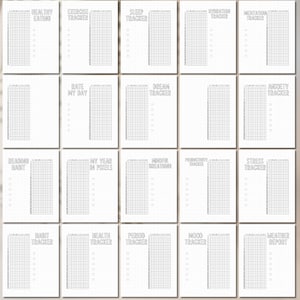 Printable Yearly Bullet Journal Bujo US Letter A4 A5 A6 Classic Planner ...