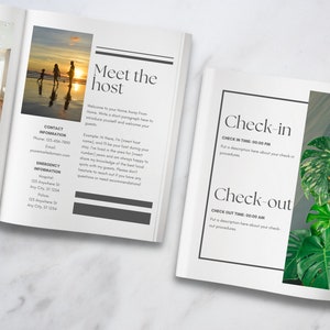Airbnb Welcome Book Template | House Host Manual Guidebook Template ...