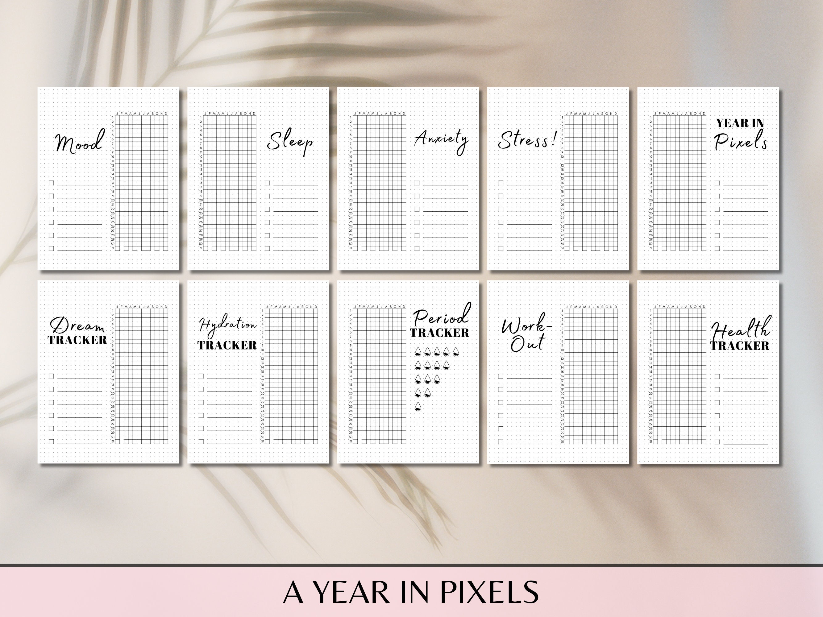 Editable Printable Bullet Planner Bujo Printables Bujo Spread Journal ...