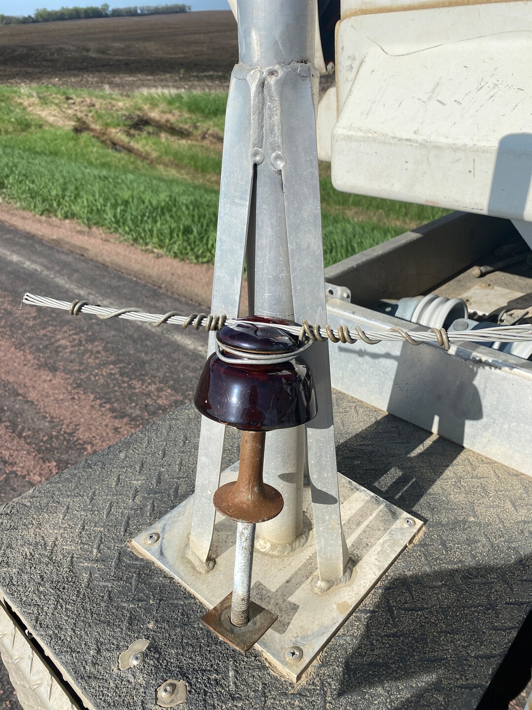 Vintage Insulator With Wire Still Tied Into It - Etsy