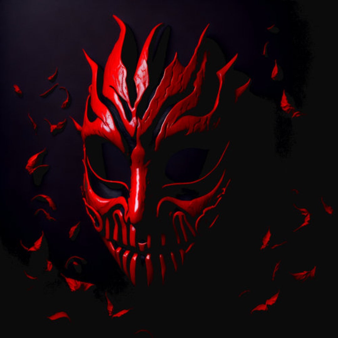 Oil Painting Macabre Halloween Scary Mask Download Digital Art for Wall ...