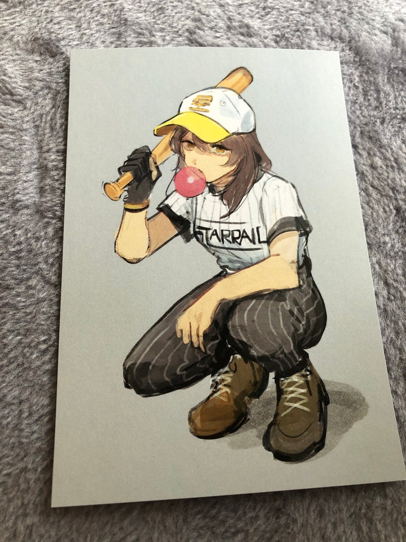 Stelle Baseball 4x6" Postcard Honkai Star Rail Mini Print - Etsy