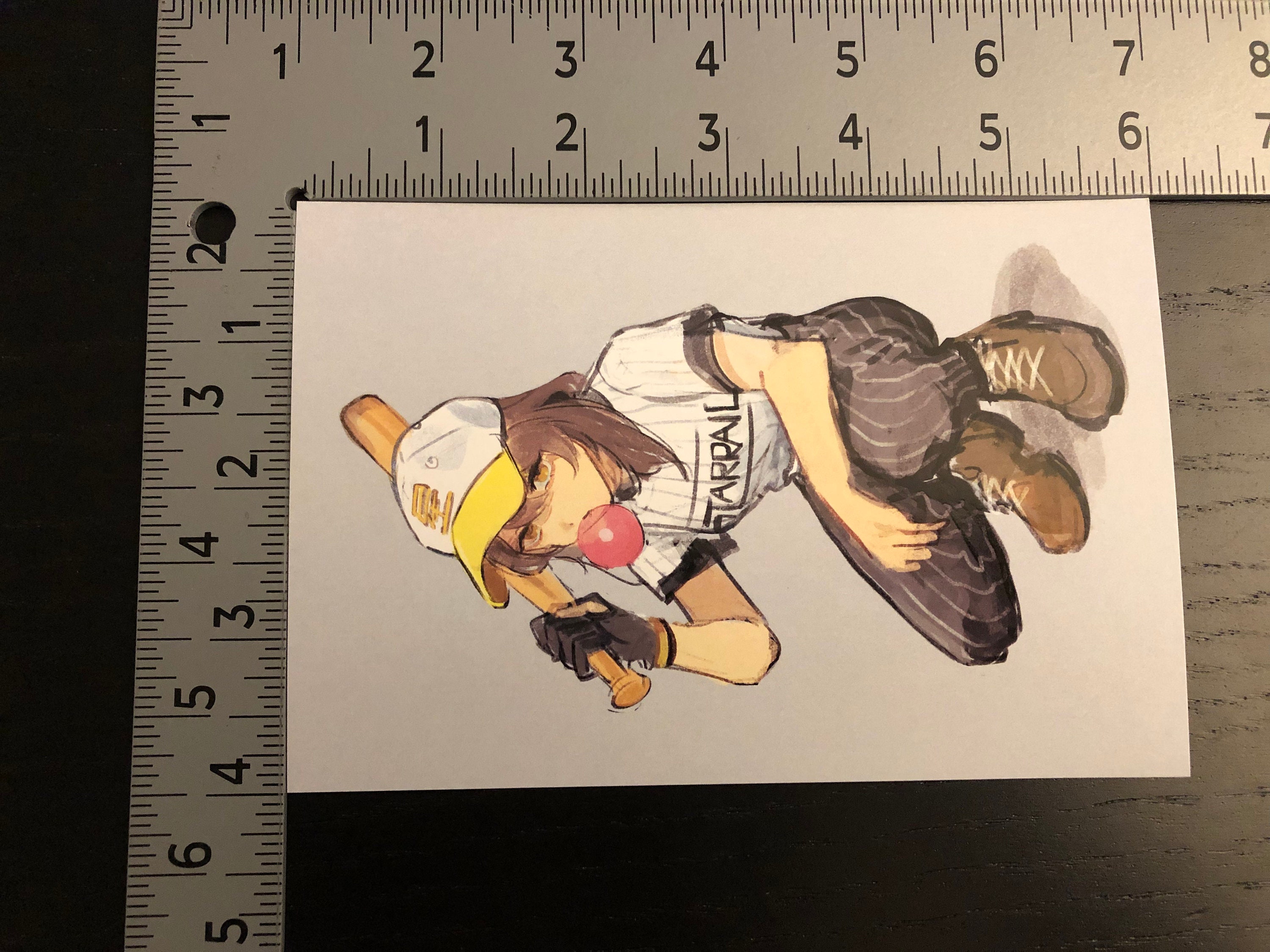 Stelle Baseball 4x6" Postcard Honkai Star Rail Mini Print - Etsy