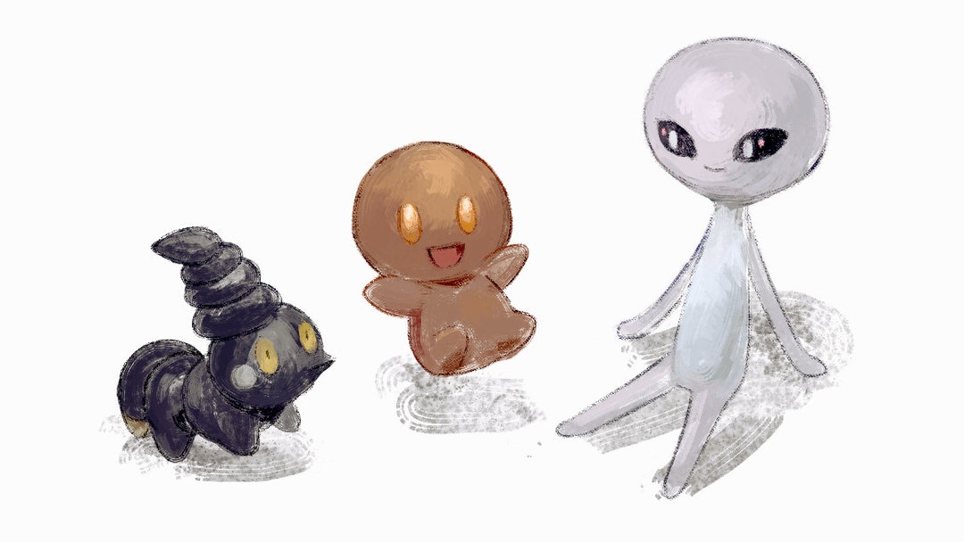 Bald Hatterene Whimsicott Burmy 4x6 Mini Print Pokemon Postcard - Etsy