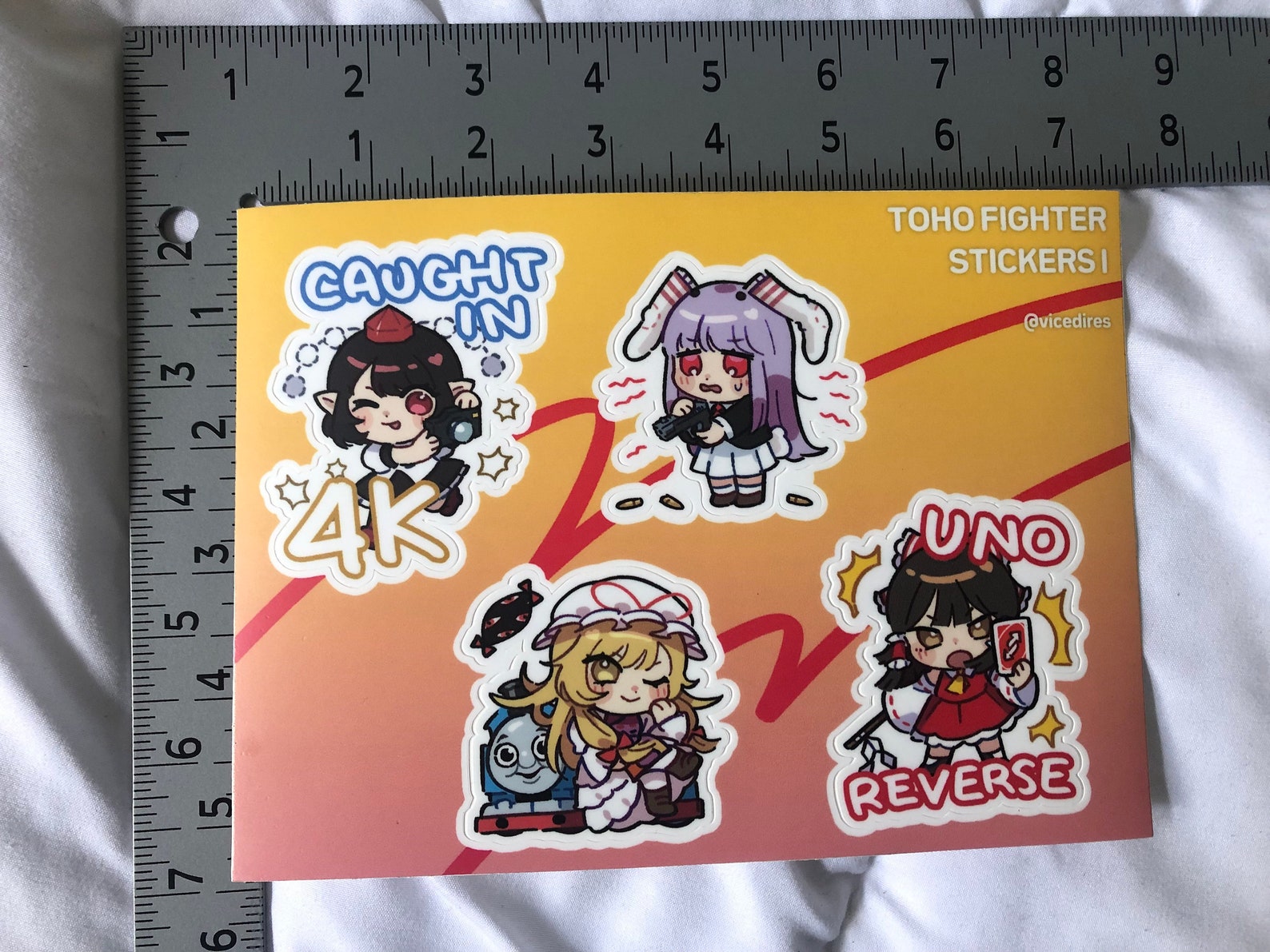 Touhou Vinyl Sticker Sheet | Reimu, Yukari, Aya, Remilia, Rin, Okuu ...