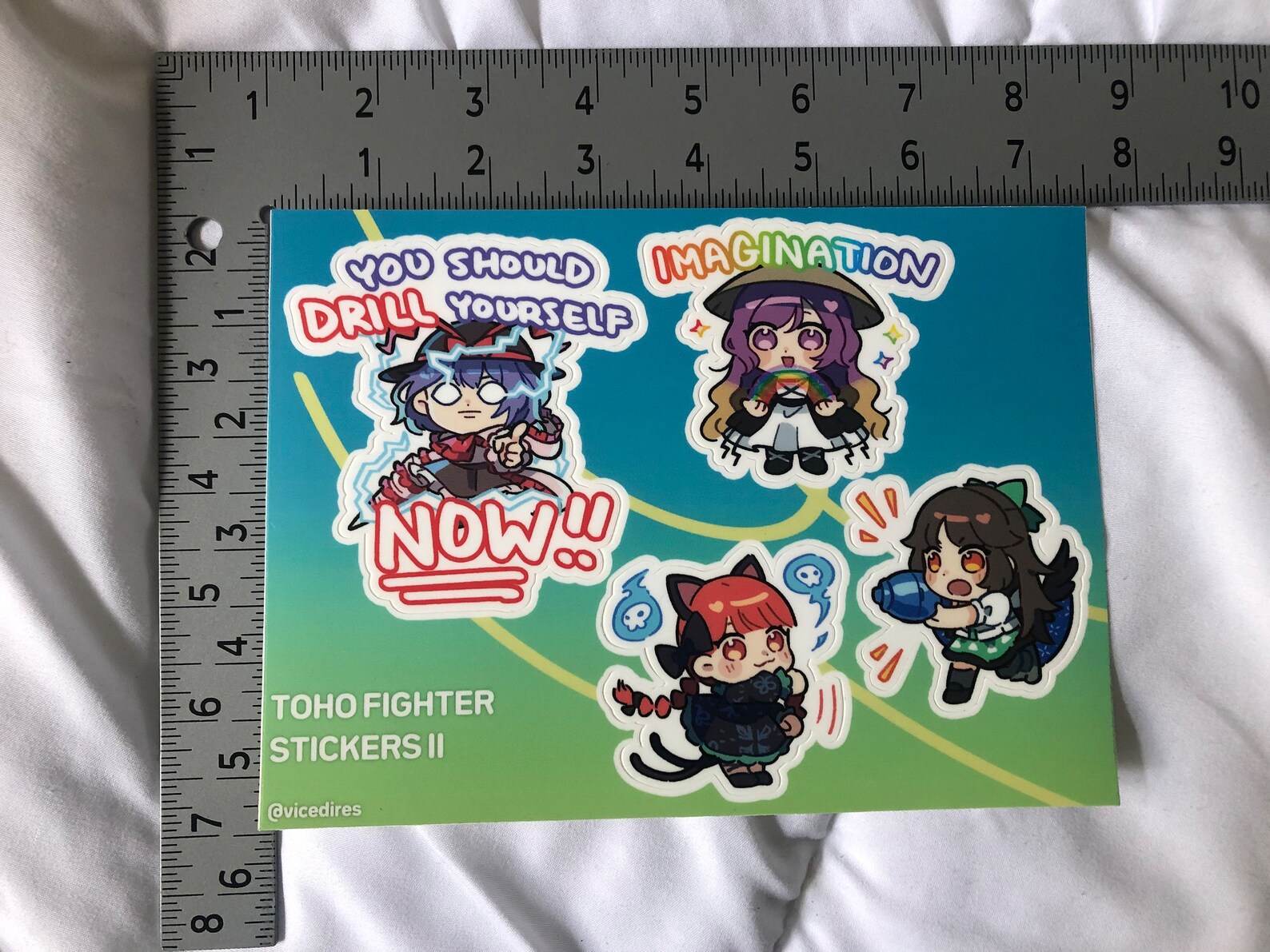 Touhou Vinyl Sticker Sheet | Reimu, Yukari, Aya, Remilia, Rin, Okuu ...