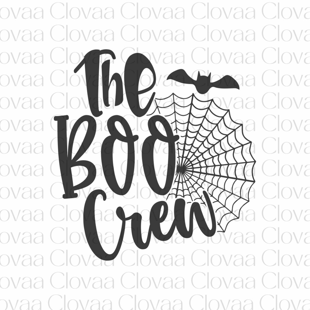 The Boo Crew SVG Halloween Png Eps Dxf Pdf Digital Cut - Etsy UK