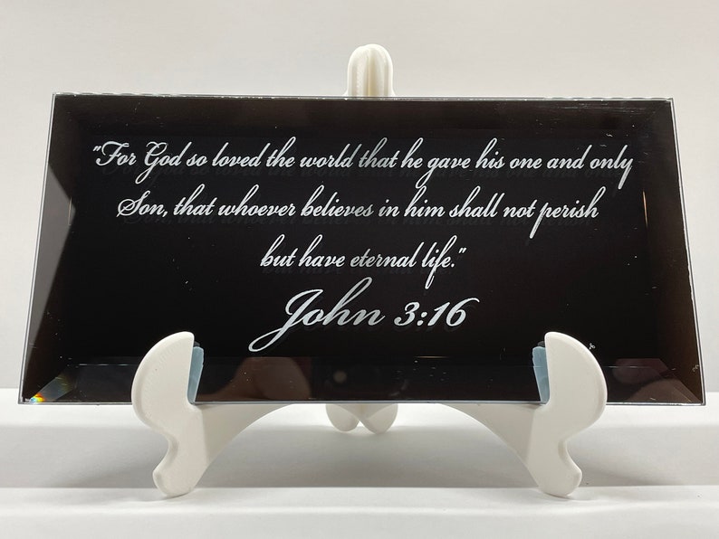 Custom Bible Verse Engraved Mirror Christian Spiritual Decor Choose ...
