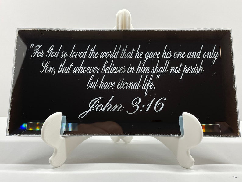 Custom Bible Verse Engraved Mirror Christian Spiritual Decor Choose ...