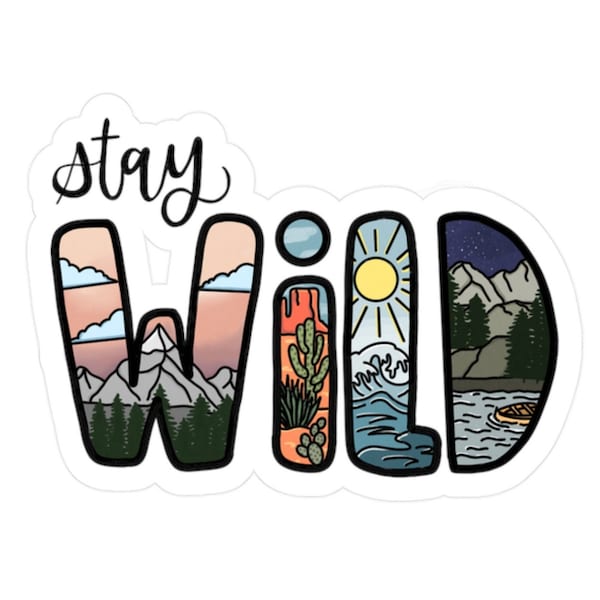 Wild Cat Sticker - Etsy