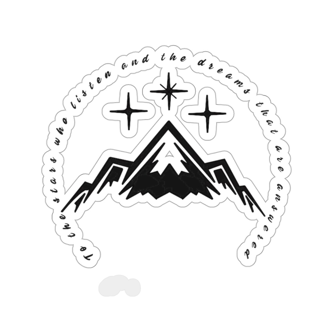ACOTAR Velaris Night Court to the Stars Who Listen Sticker - Etsy