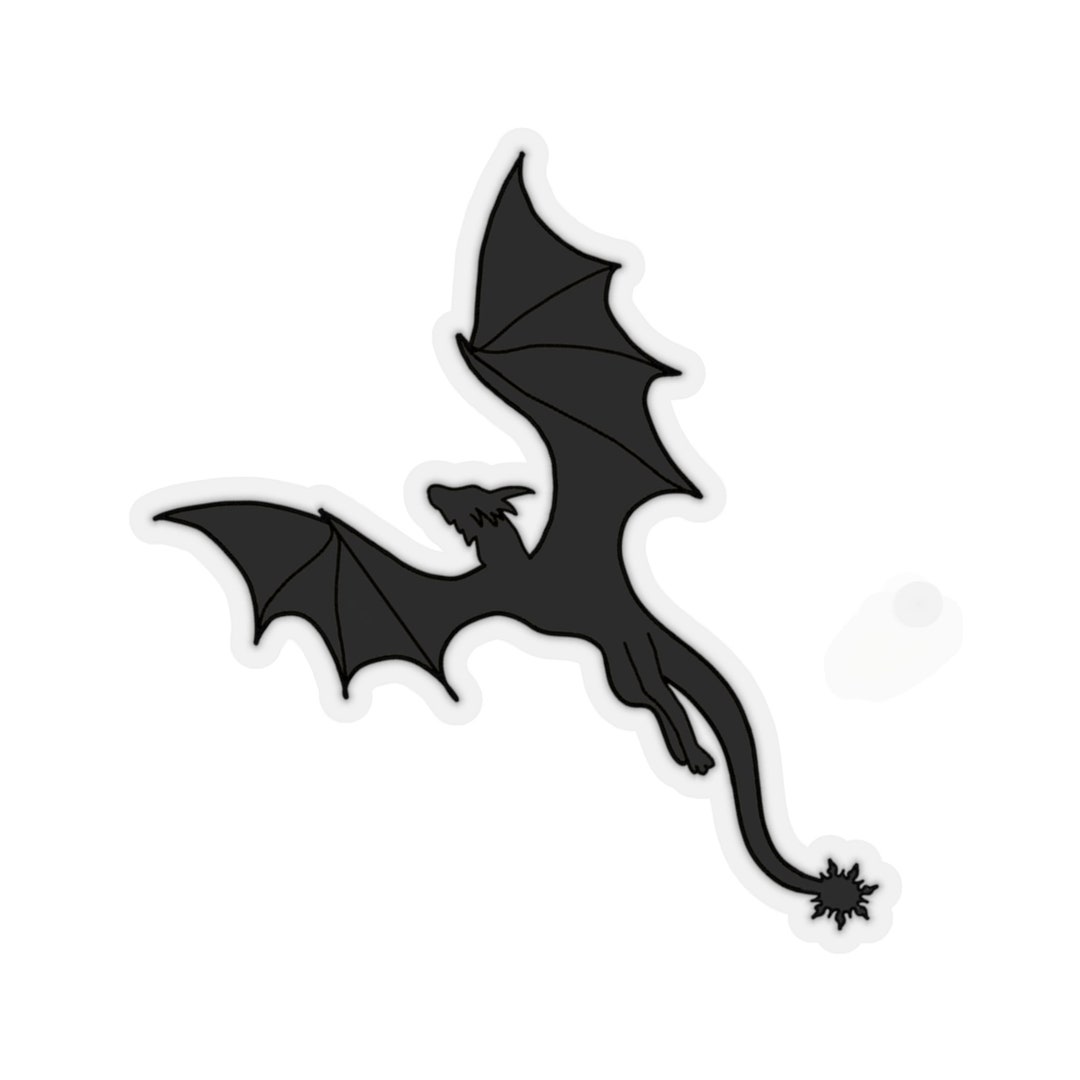Fourth Wing Sticker | Tairn Sticker | Black Dragon Sticker - Etsy