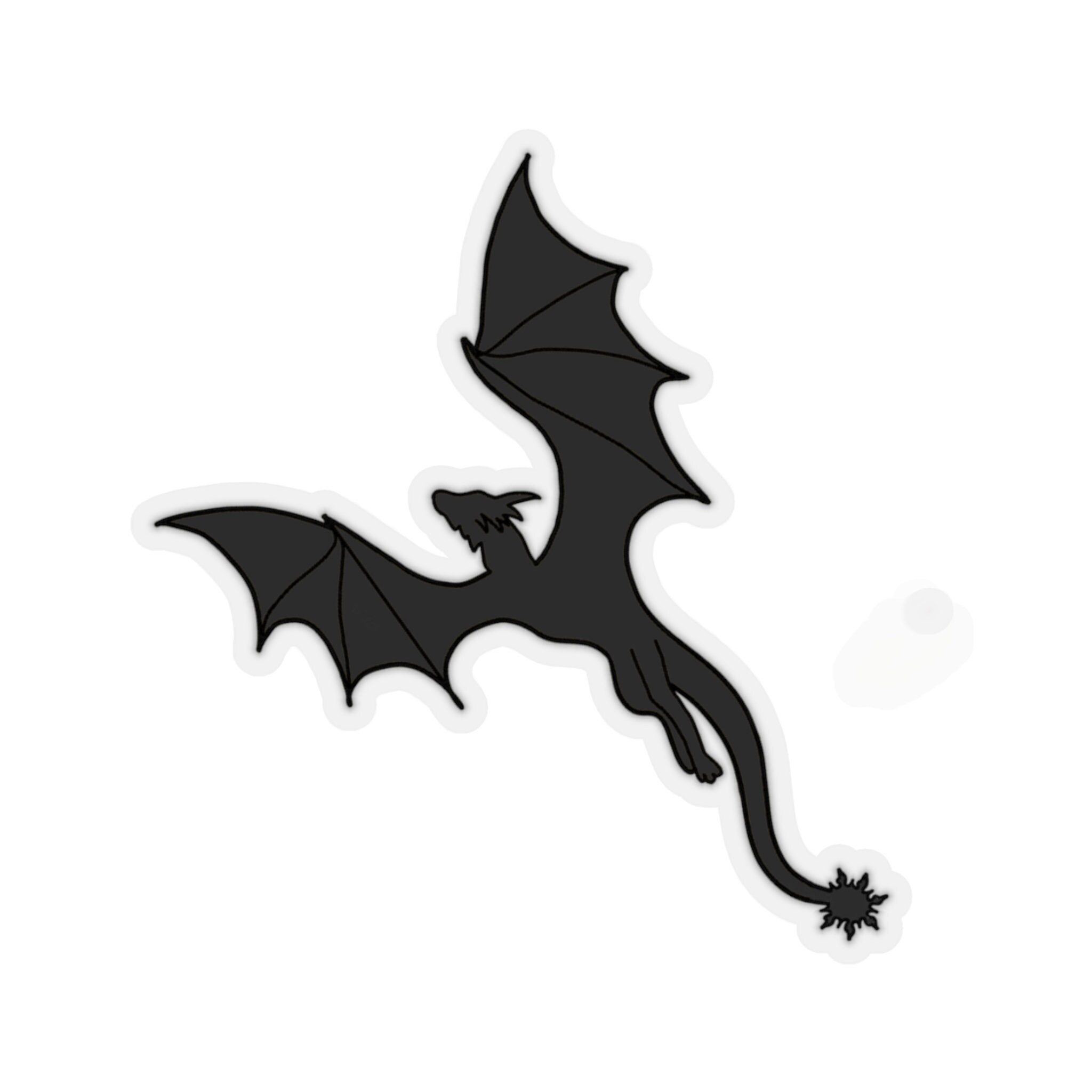 Fourth Wing Sticker Tairn Sticker Black Dragon Sticker - Etsy