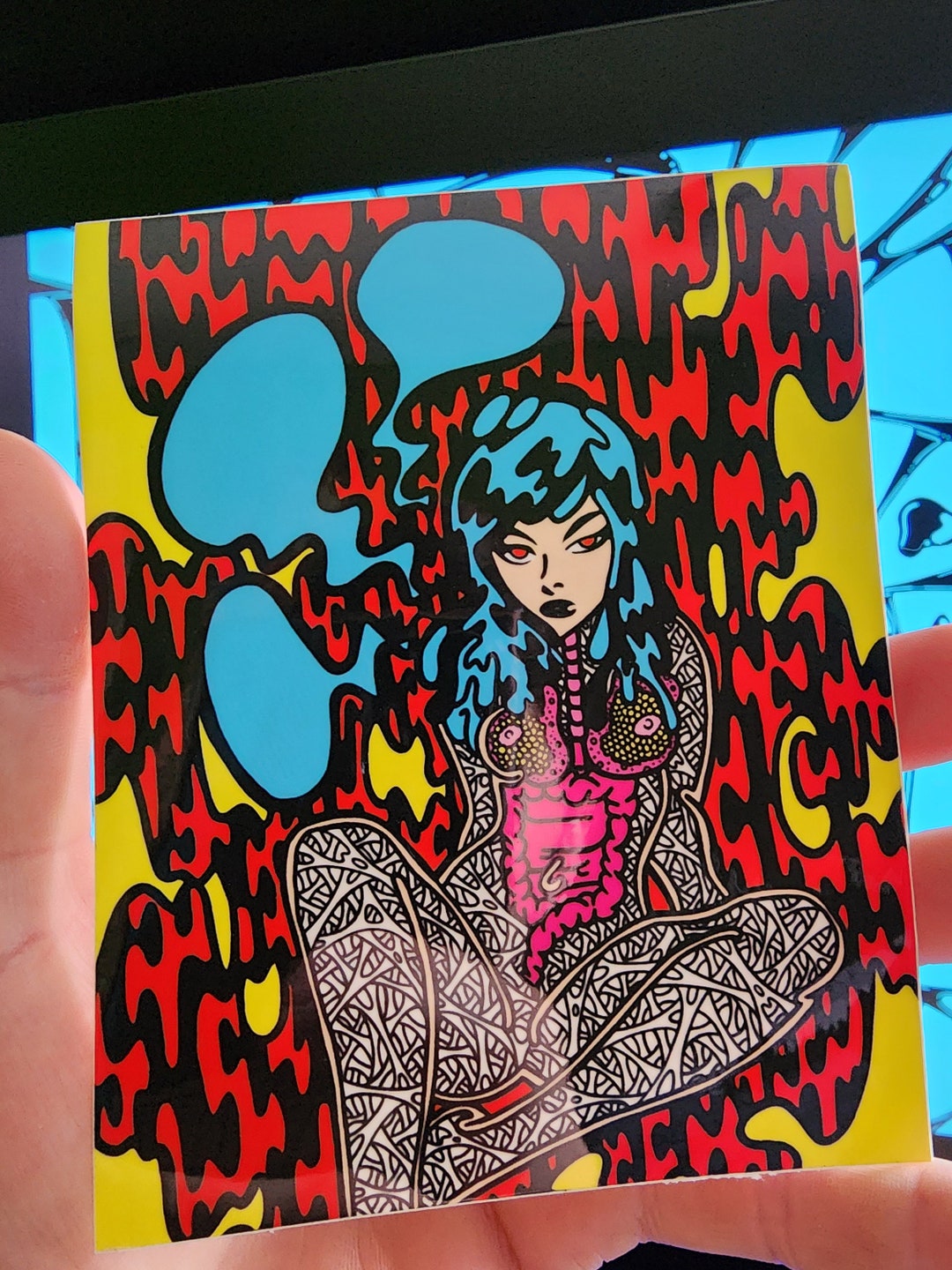 Ink Girl Sticker - Etsy