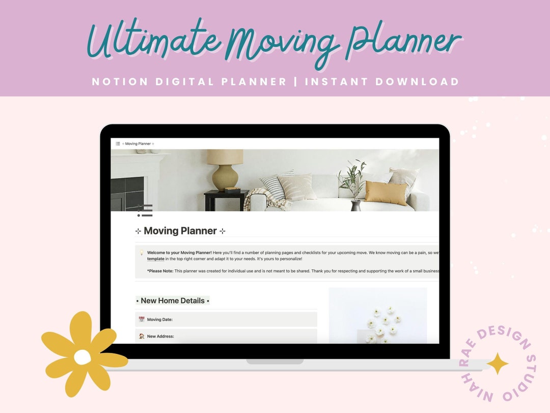 The Ultimate Moving Planner | Notion Template | Digital Moving Planner ...