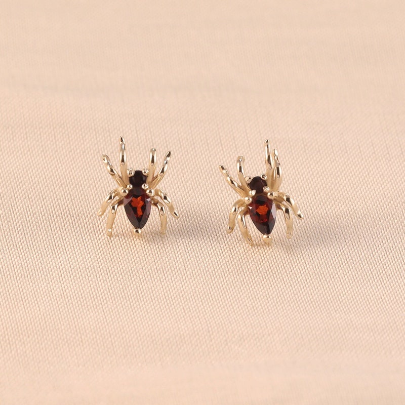 Black 14k Flat Back Stud - Etsy