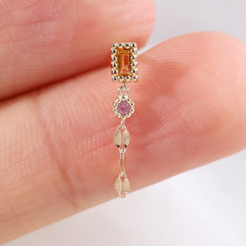 Pink Minimalist Piercing - Etsy