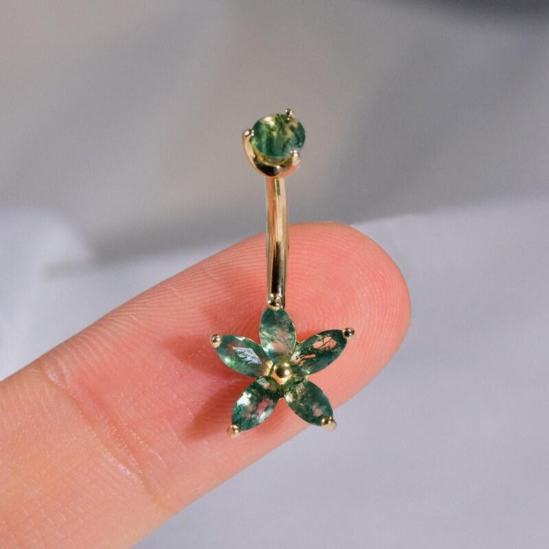 Gold Navel Ring - Etsy