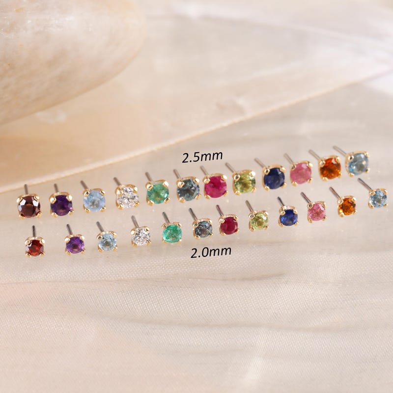 14k Gold Gem Piercing - Etsy