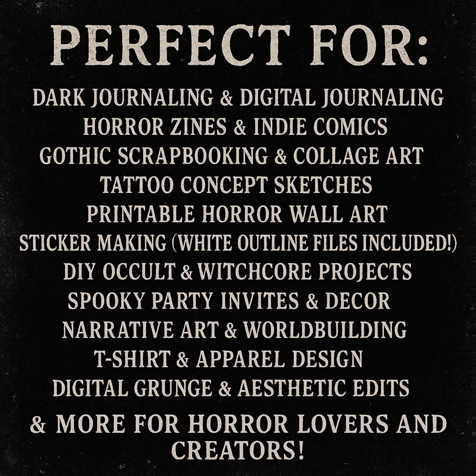 Horror Food Clipart Bundle – 15 Cursed Snack Monsters Pngs, Creepy Fast ...
