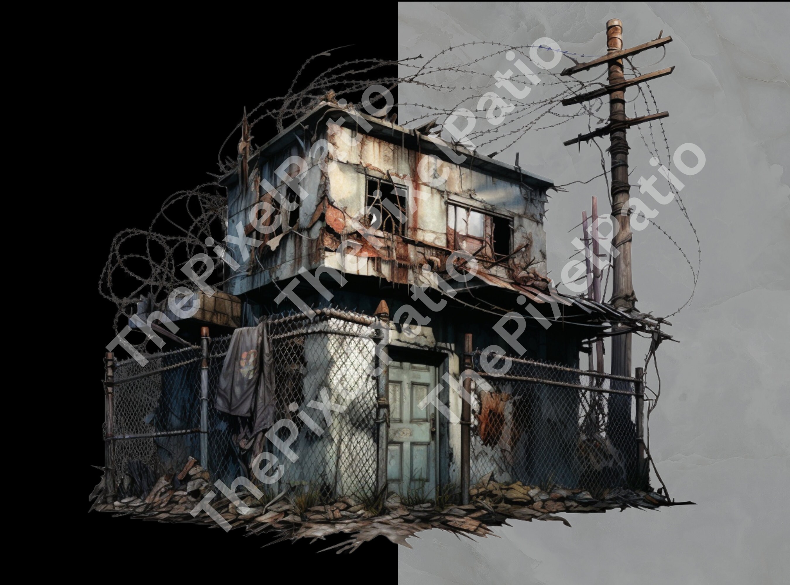 Zombie Apocalypse Clipart Bundle, Spooky Halloween Watercolor, 33 Scary ...