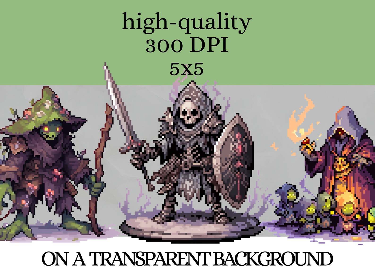 Pixel Monster Avatar Clipart - 20 Demon RPG Art - Commercial Use ...