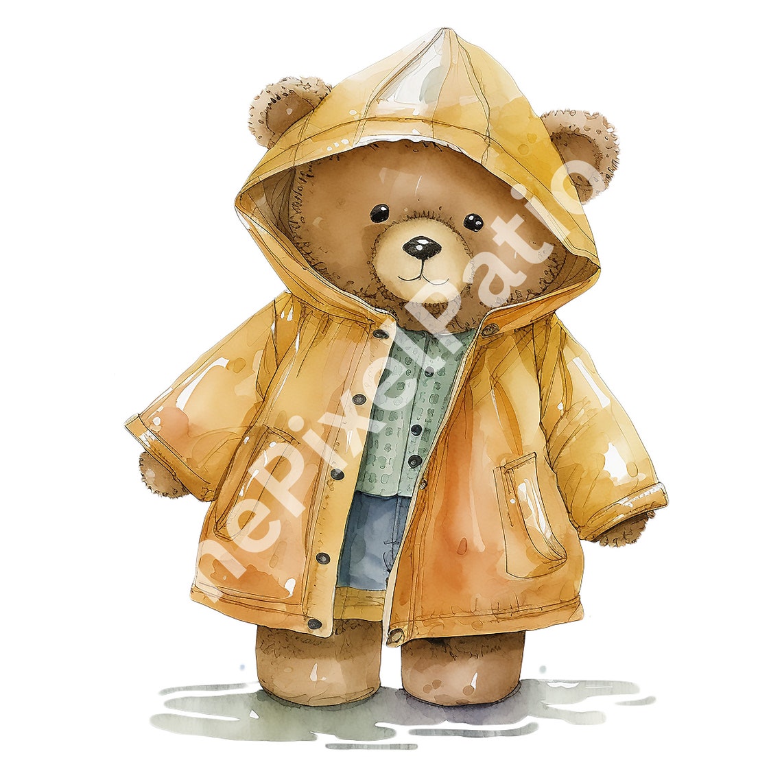 Teddy Bear Watercolor Clipart Bundle Digital Download 20 - Etsy