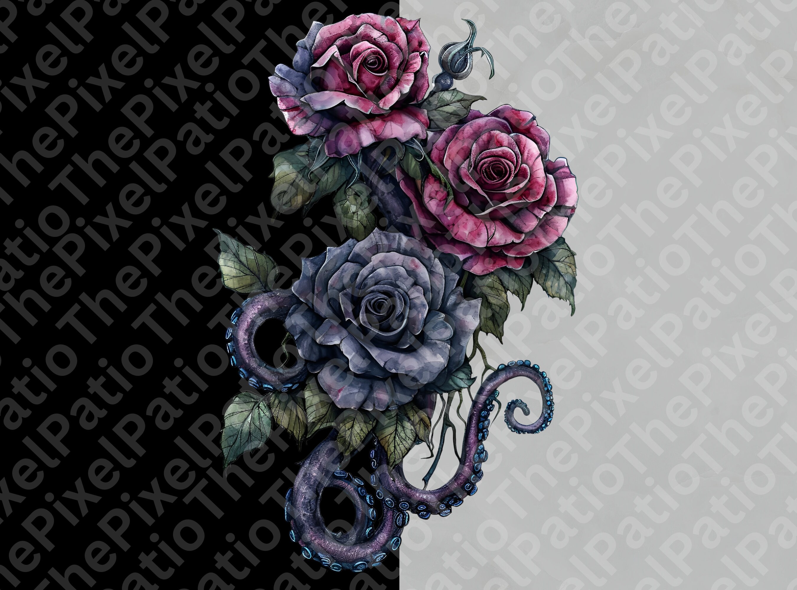 Eldritch Blooms 30 Transparent Pngs of Lovecraftian Florals for ...