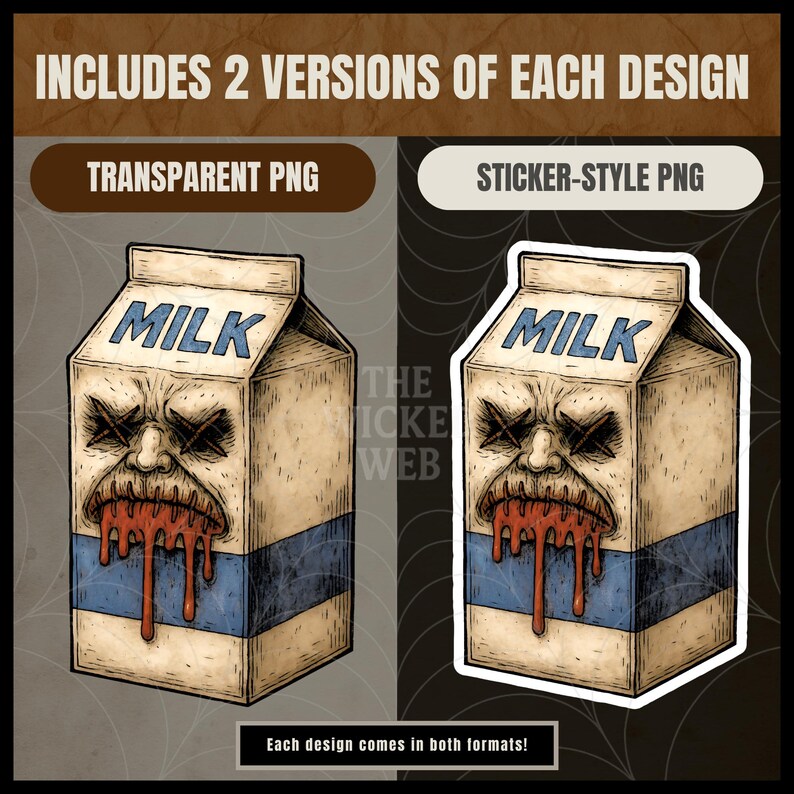 Halloween Food Monster Clipart PNG – 15 Creepy Cute Haunted Snack ...