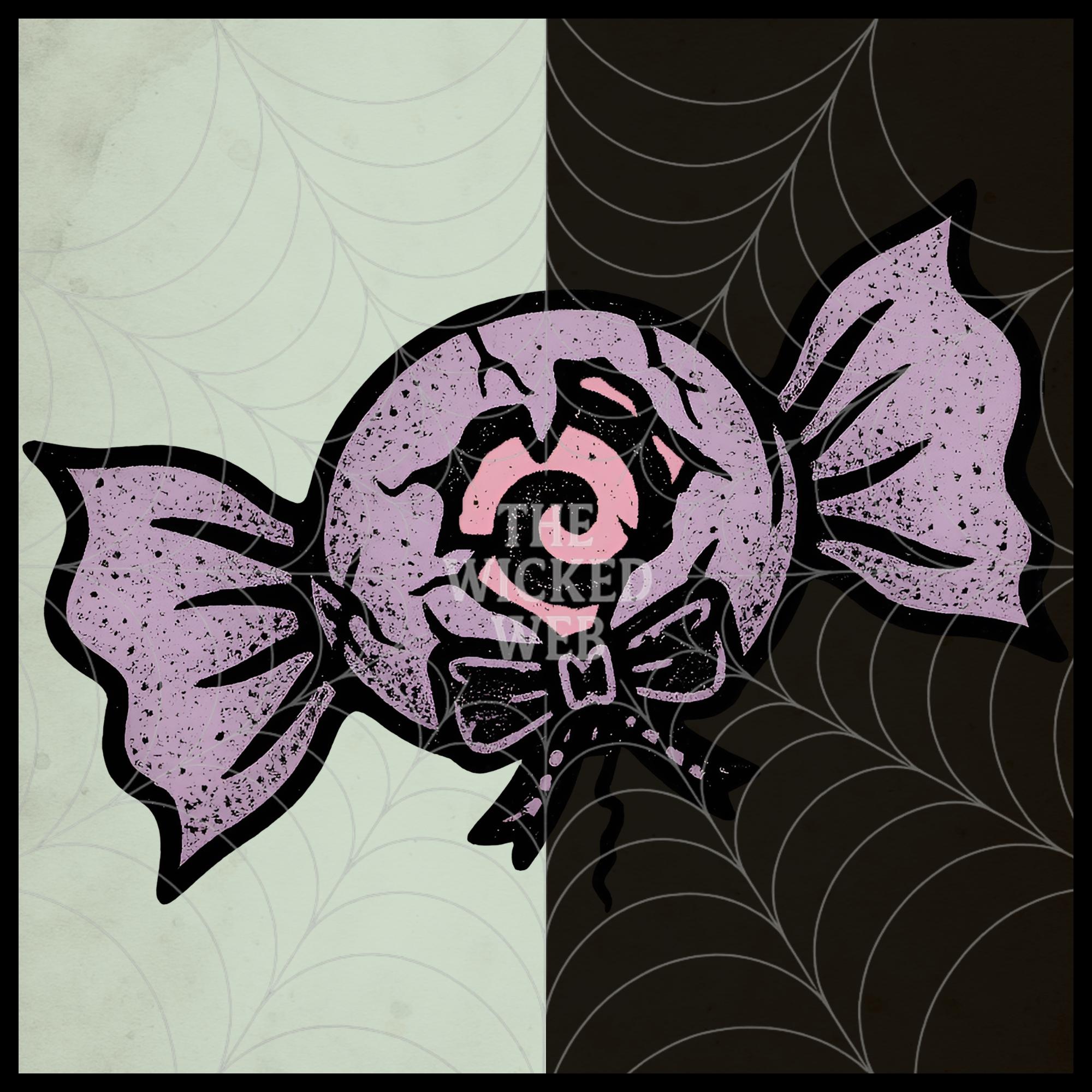 Pastel Goth Candy Clipart Bundle – 17 Cursed Halloween Pngs With ...