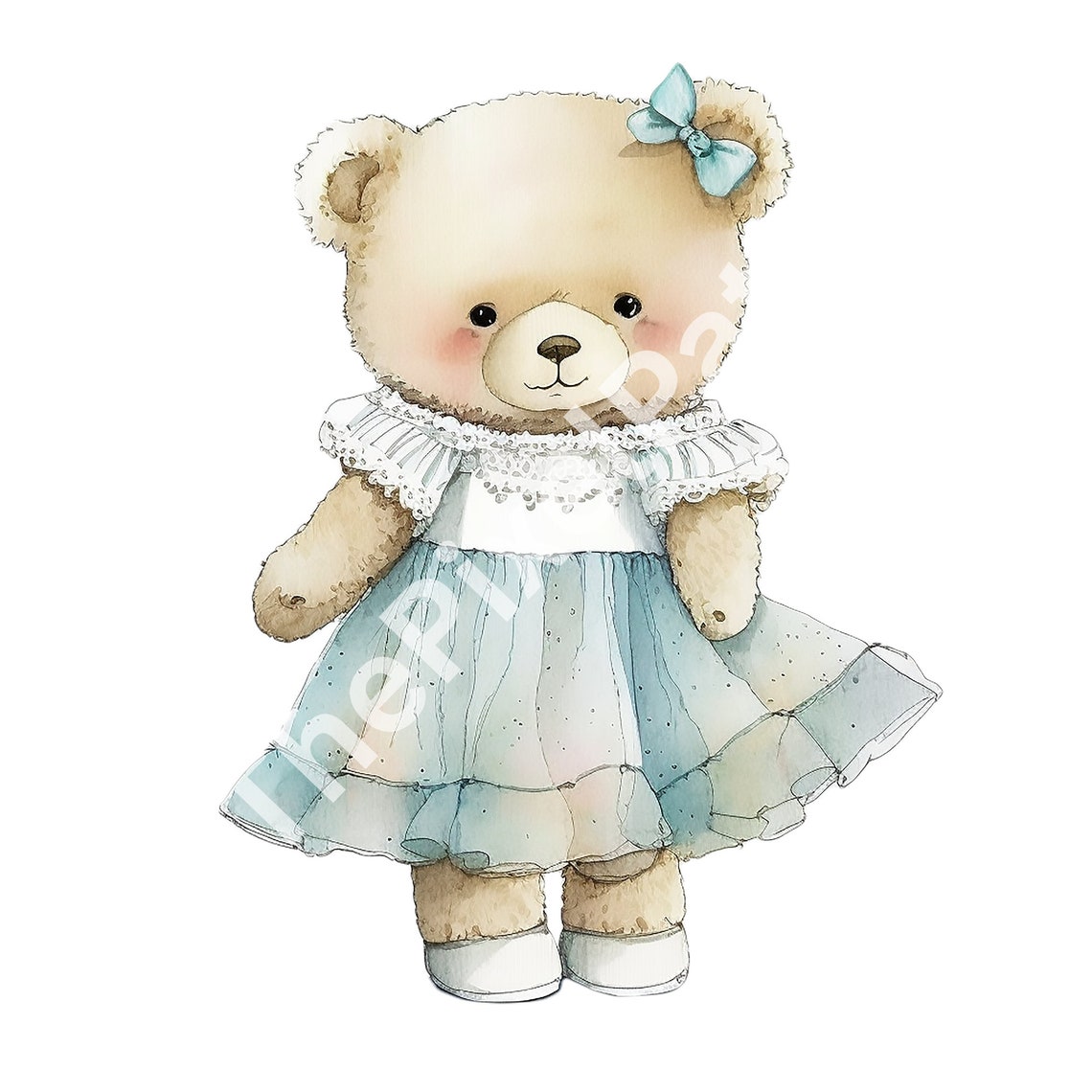 Teddy Bear Watercolor Clipart Bundle Digital Download 20 - Etsy