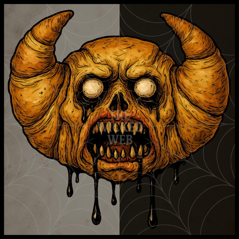 Halloween Food Monster Clipart PNG – 15 Creepy Cute Haunted Snack ...