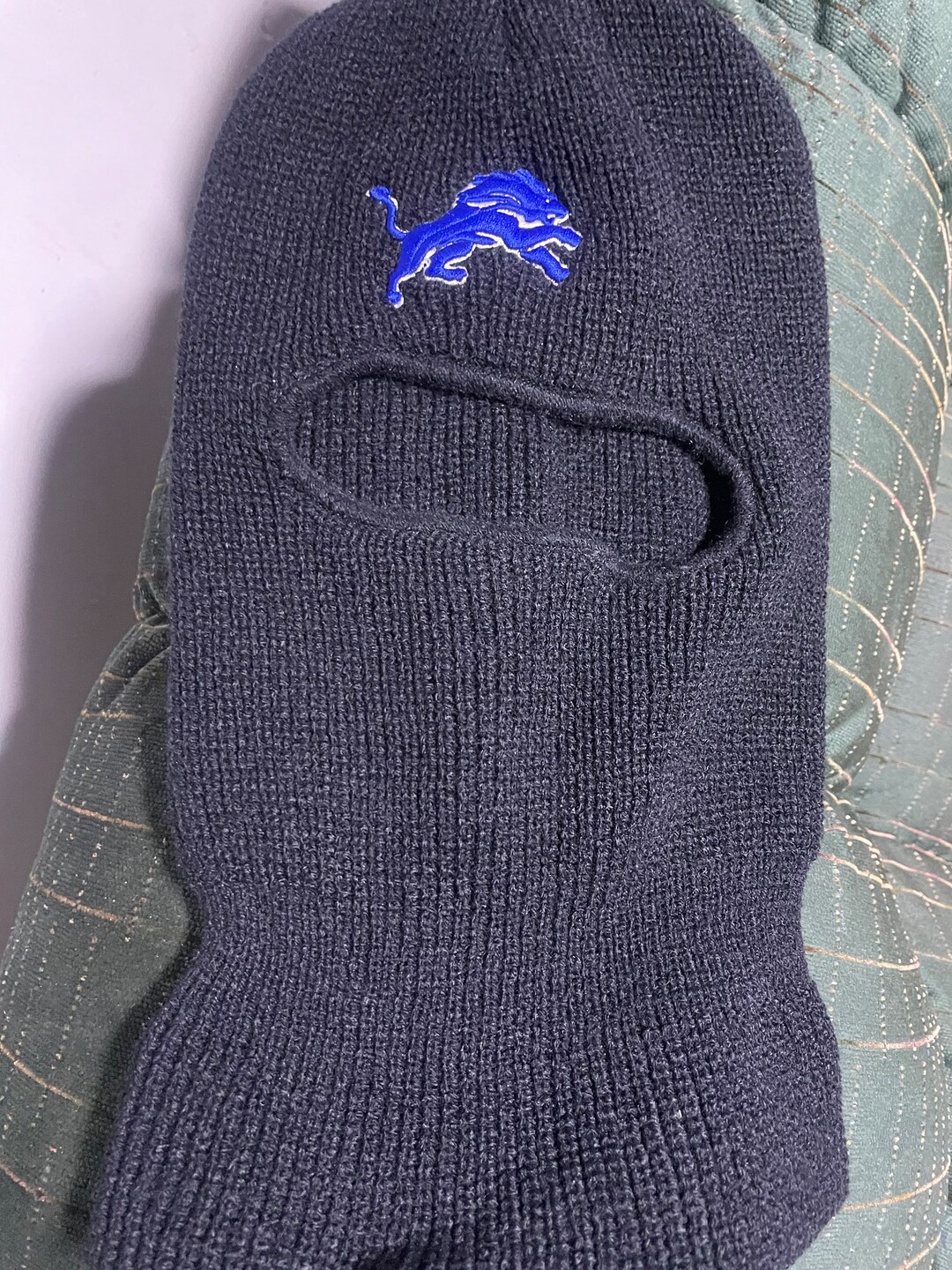 Detroit Lions Inspired Full Face Balaclava Hand-stitched, Warm ...